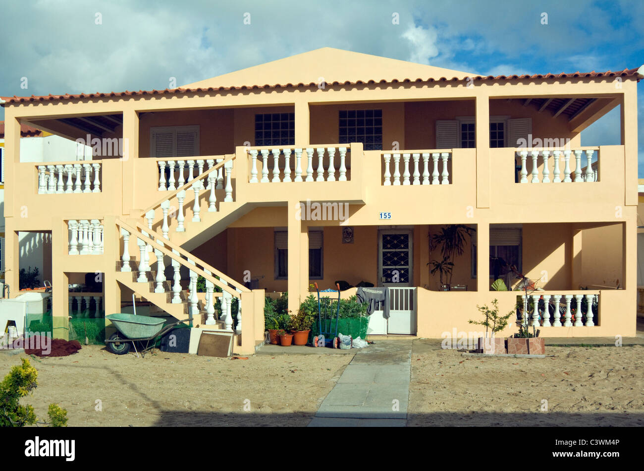 Culatra Island which lies in the Ria Formosa Nature Park, Algarve ...