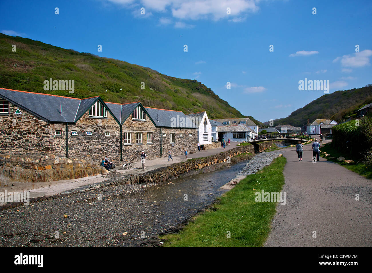 Boscastle Cornwall UK National Trust Village Stock Photo - Alamy