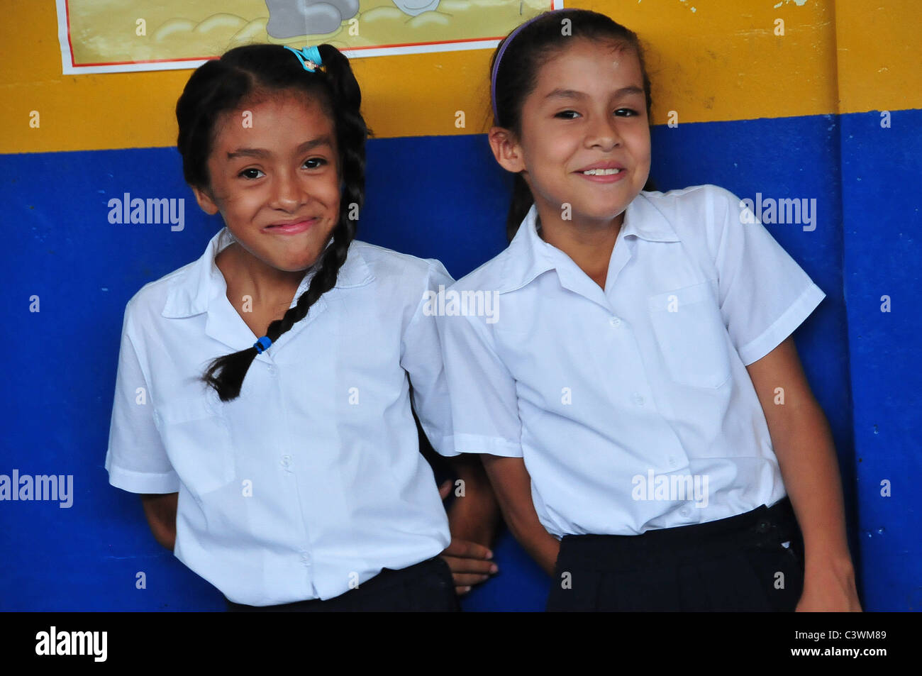 Hispanic students wearing school uniforms hi-res stock photography and ...