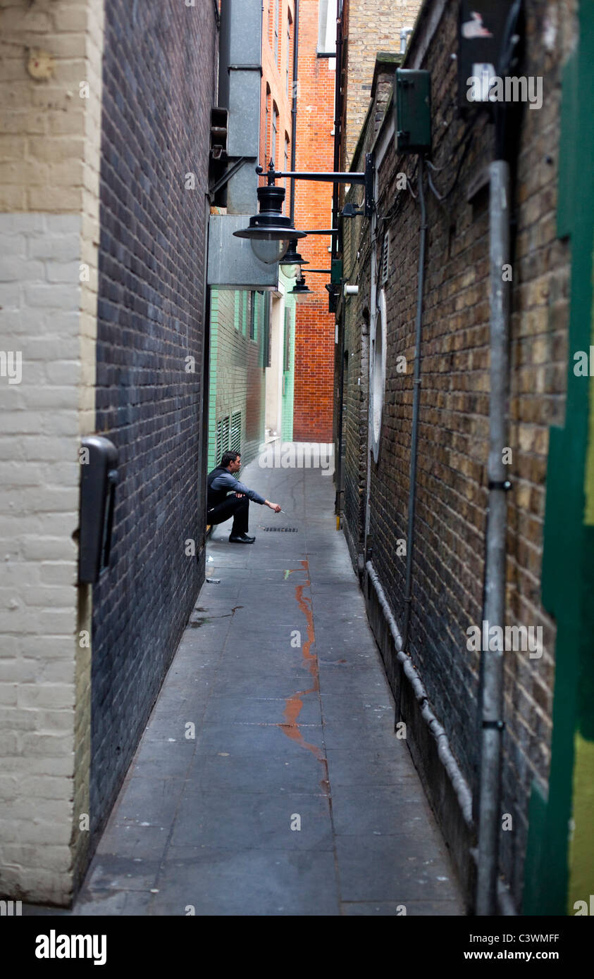 Soho alleyway, London, England, UK Stock Photo - Alamy