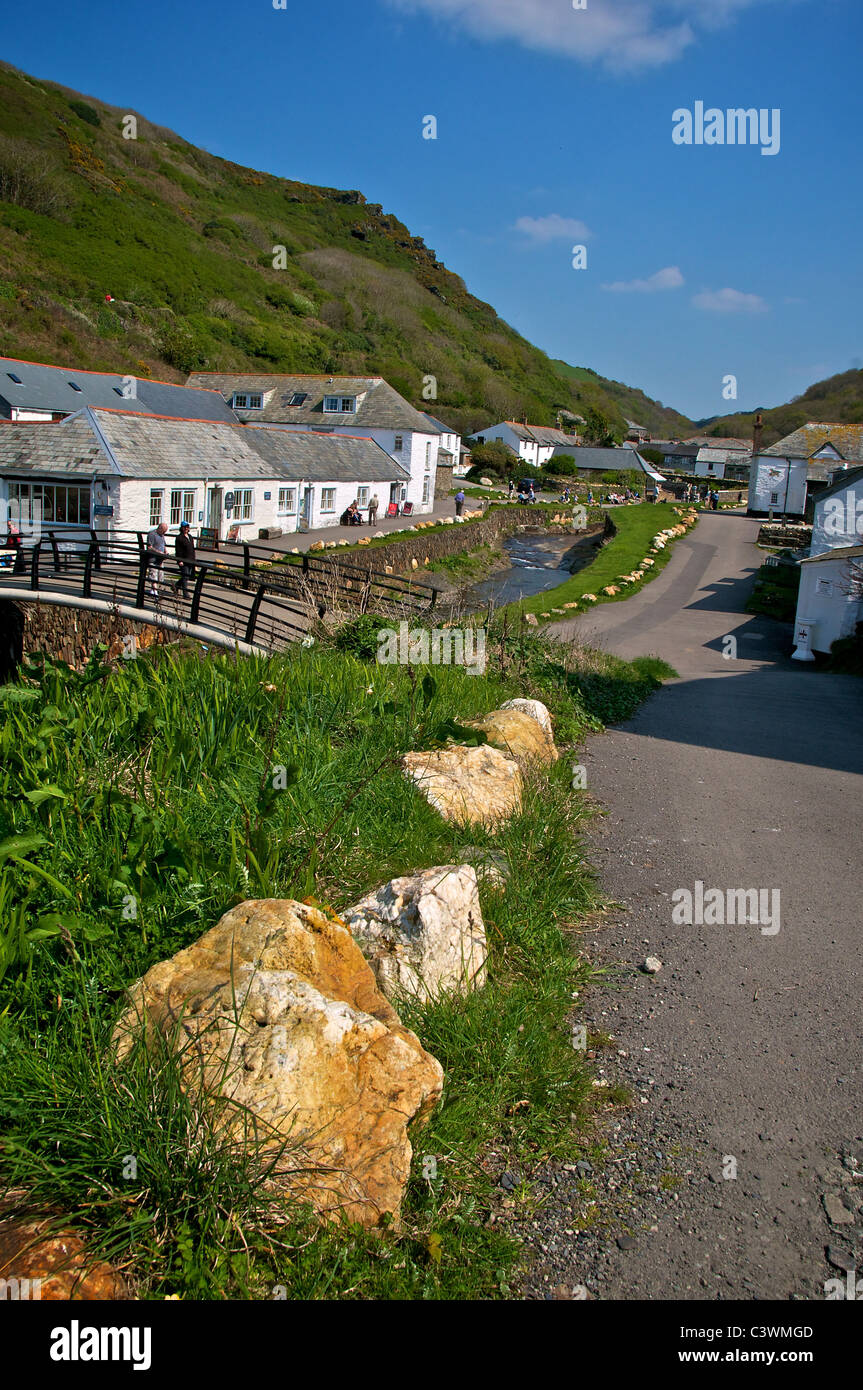 Boscastle Cornwall UK National Trust Village Stock Photo - Alamy