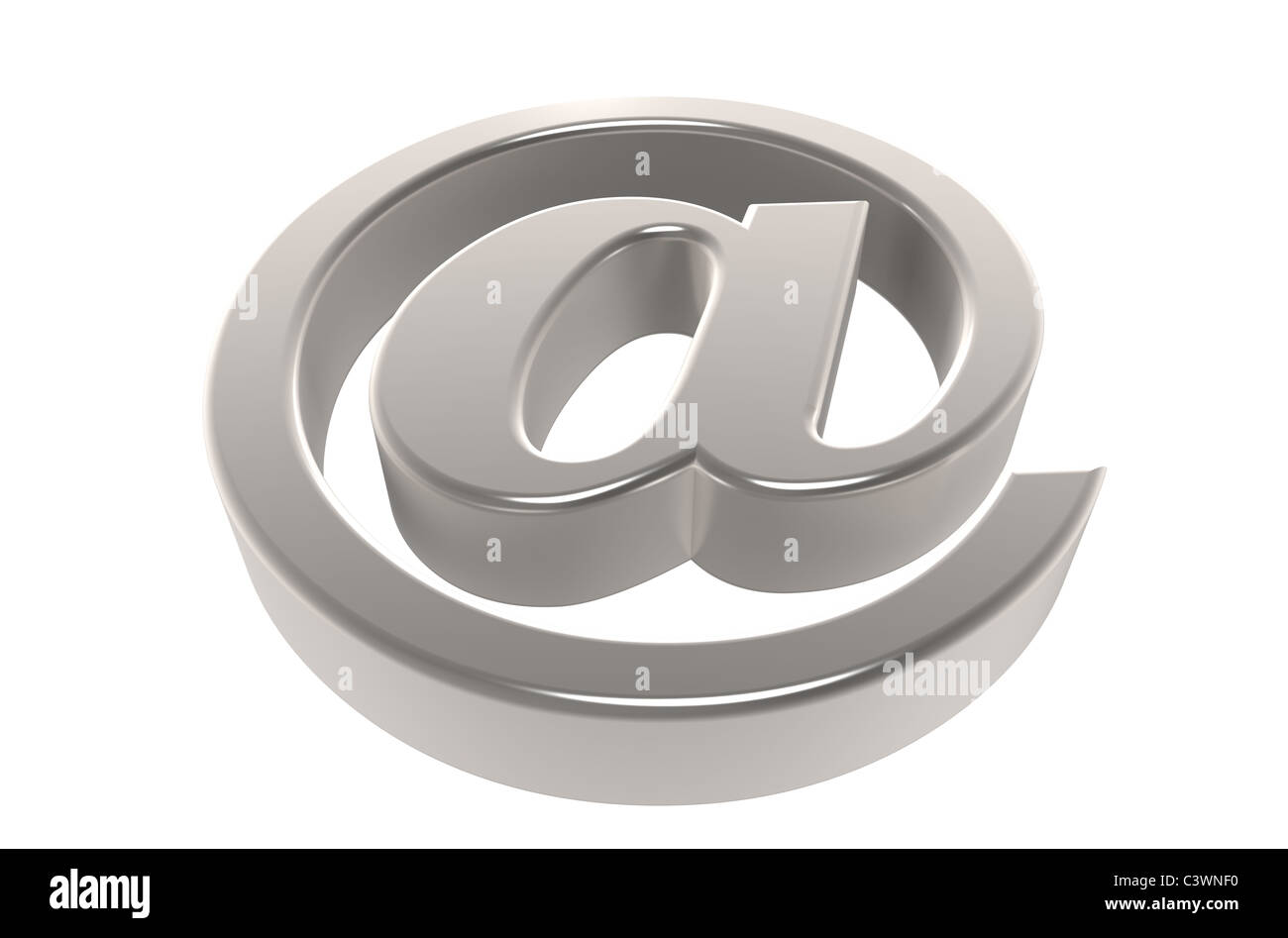 Big Steel E-mail Sign Stock Photo - Alamy