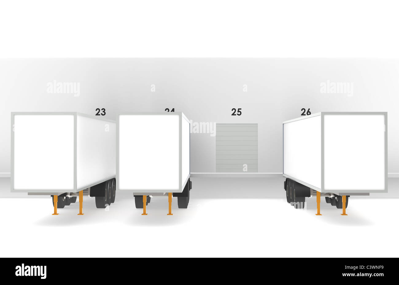 Distribution. Loading Dock. Part of warehouse series Stock Photo - Alamy