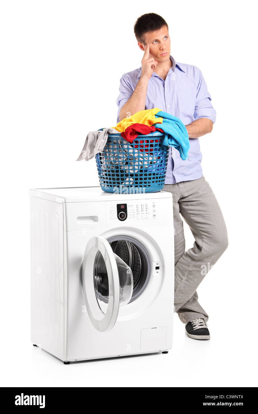 Washing machine laundry basket hi-res stock photography and images - Alamy