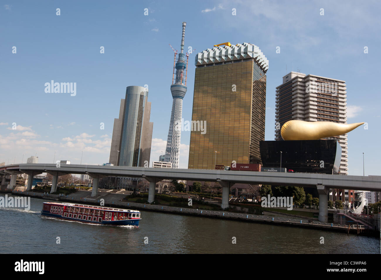 Tokyo SkyTree, and the Asahi Building 'Golden Flame' designed by ...