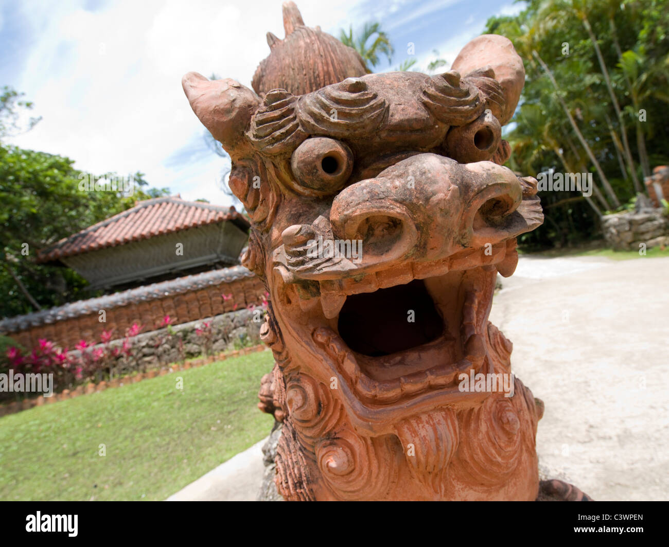 Shisa ( shishi, shisaa ) dog / lion. Traditional Okinawan talisman at ...