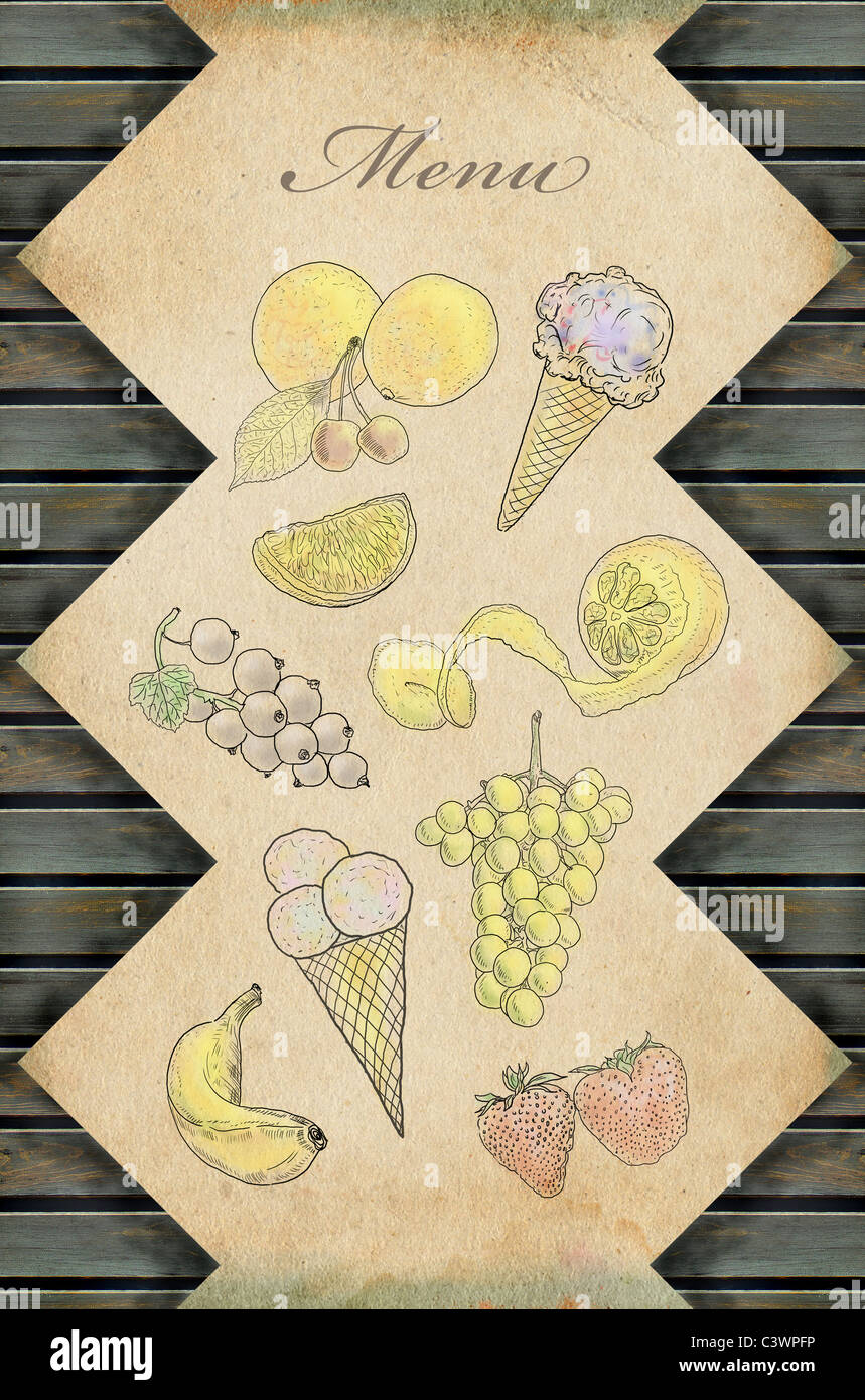 Menu of hi-res stock photography and images - Alamy