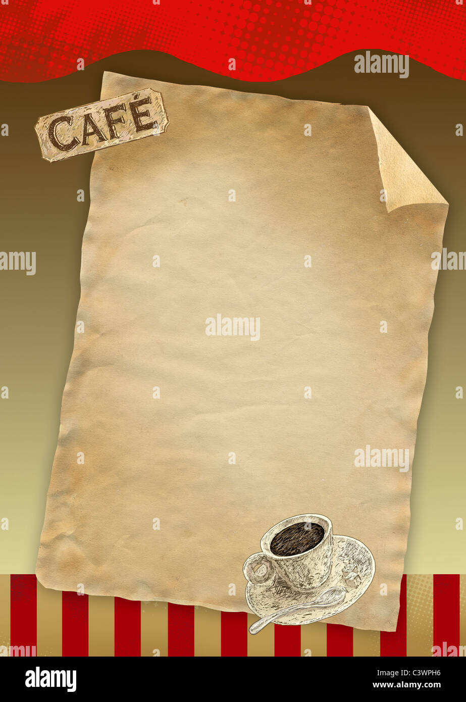 Cafe theme background Stock Photo - Alamy