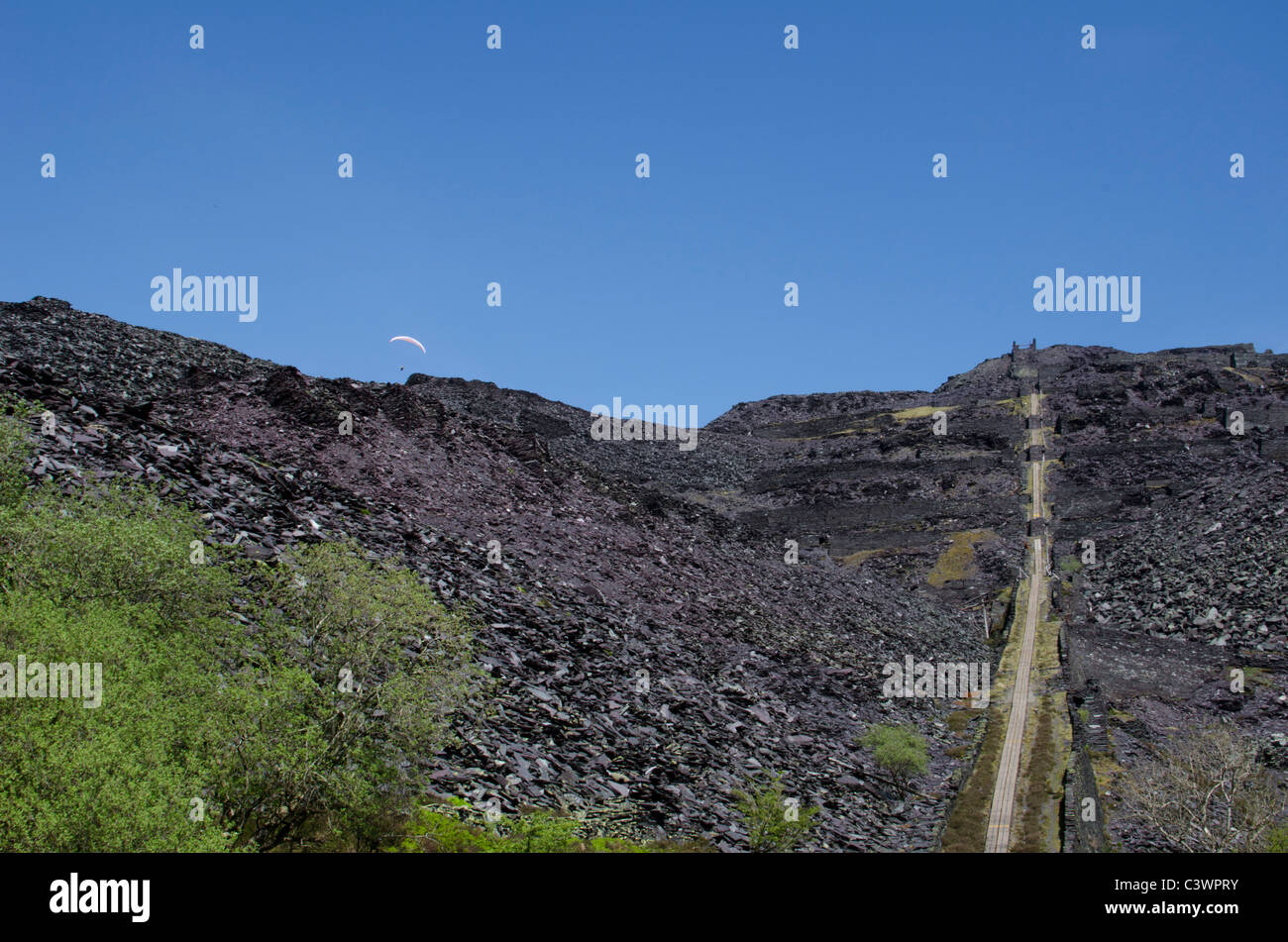 Slate quarry incline llanberis hi-res stock photography and images - Alamy