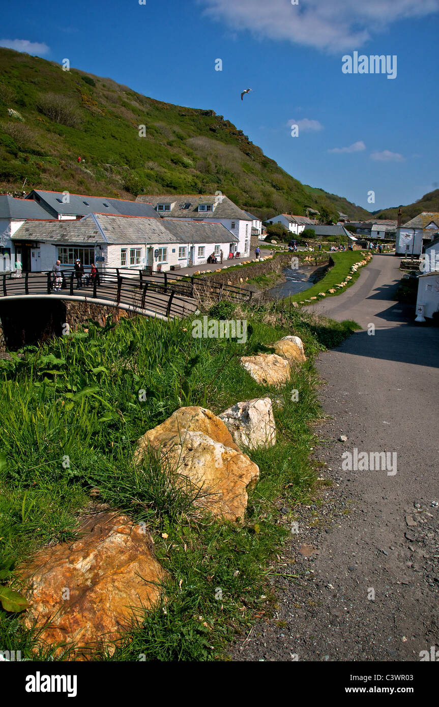 Boscastle Cornwall UK National Trust Village Stock Photo - Alamy
