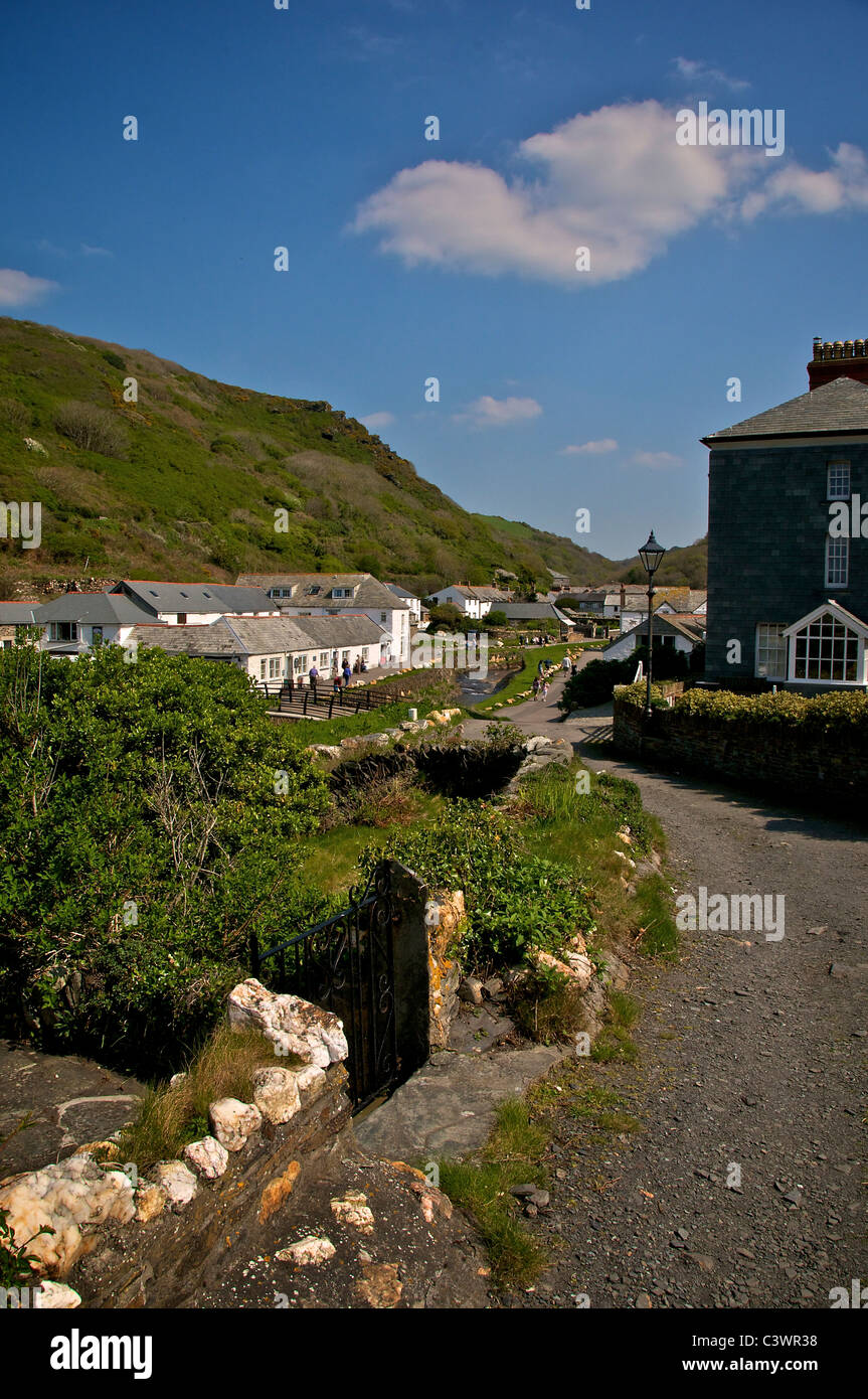Boscastle Cornwall UK National Trust Village Stock Photo - Alamy