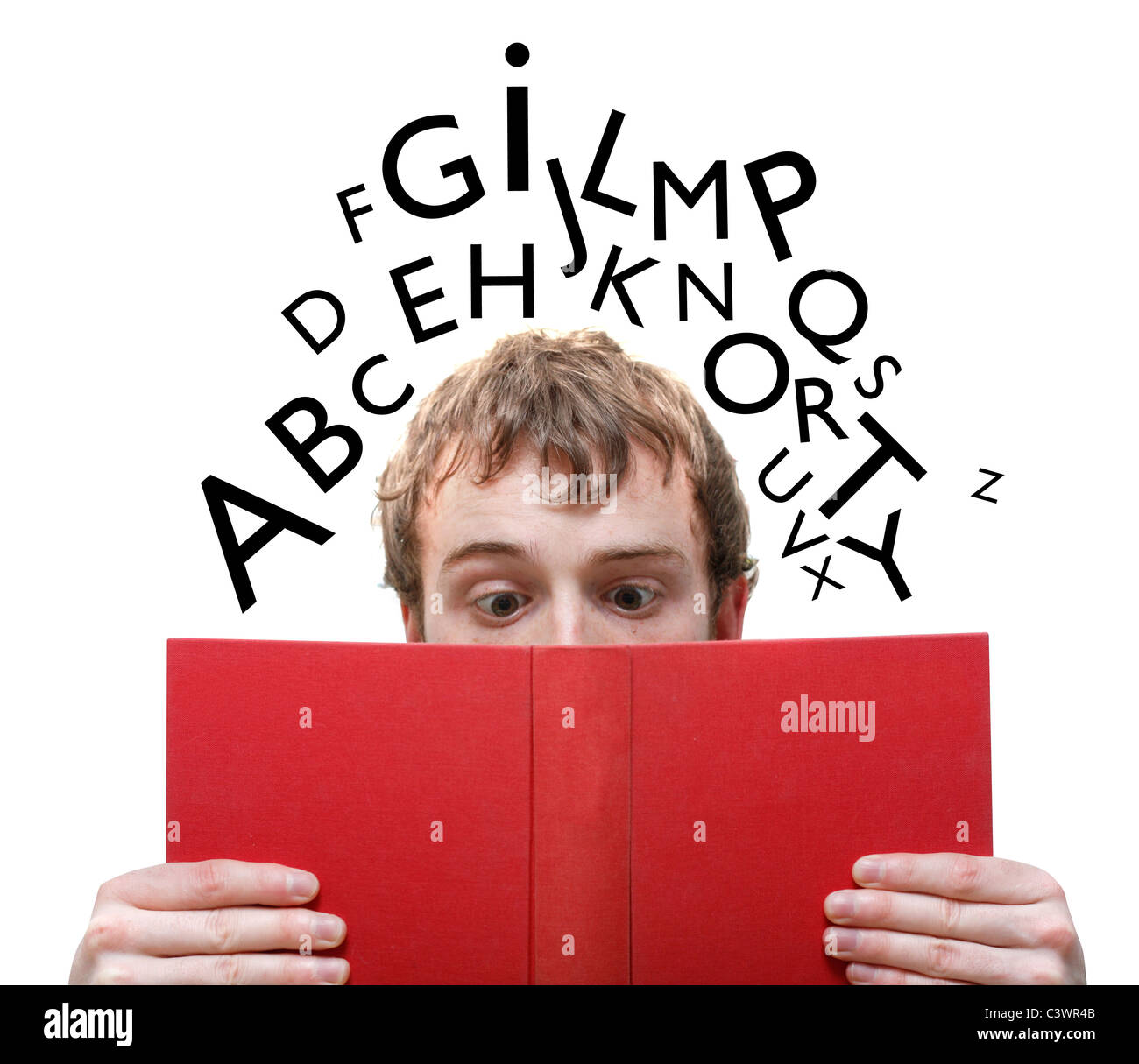 Book letters hi-res stock photography and images - Alamy