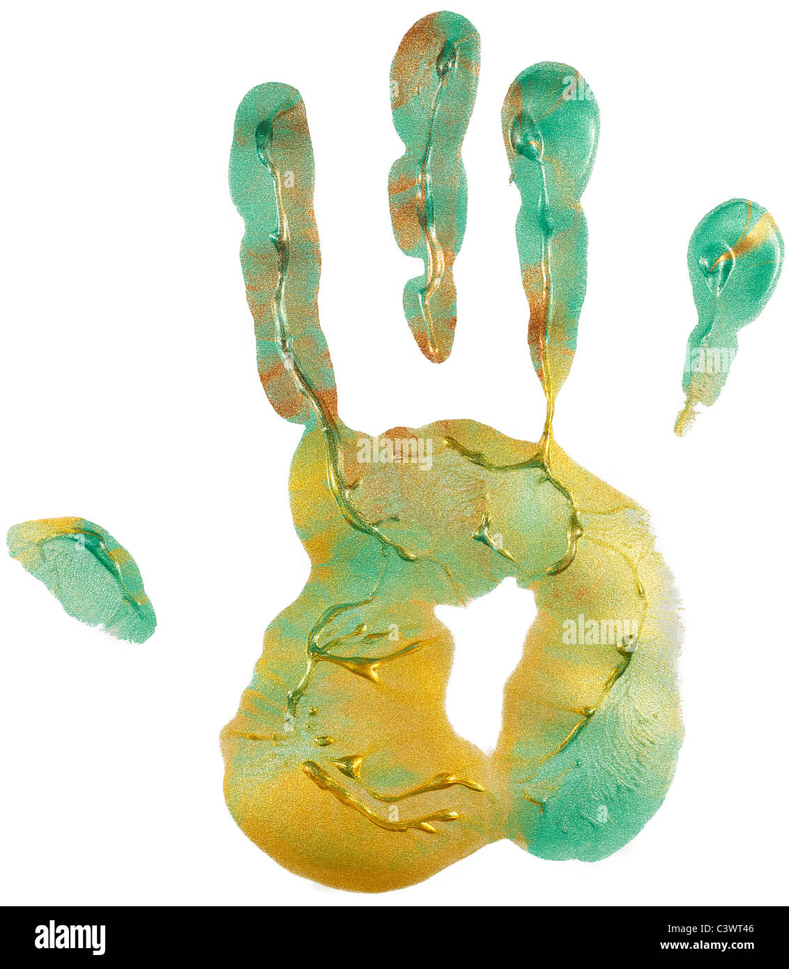 Paint finger print finger paint hi-res stock photography and images - Alamy