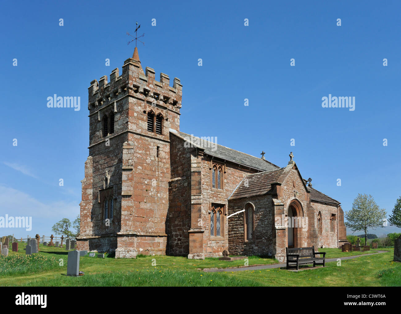 Church of Saint Cuthbert. Edenhall, Cumbria, England, United Kingdom ...