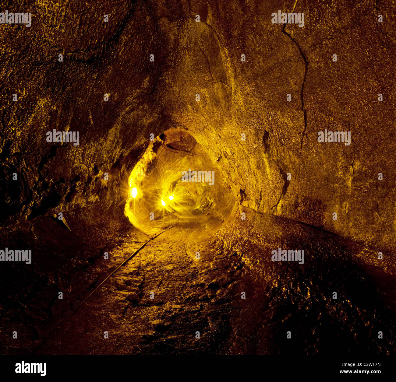 lava tube in Volcanoes National Park,Hawaii Stock Photo - Alamy