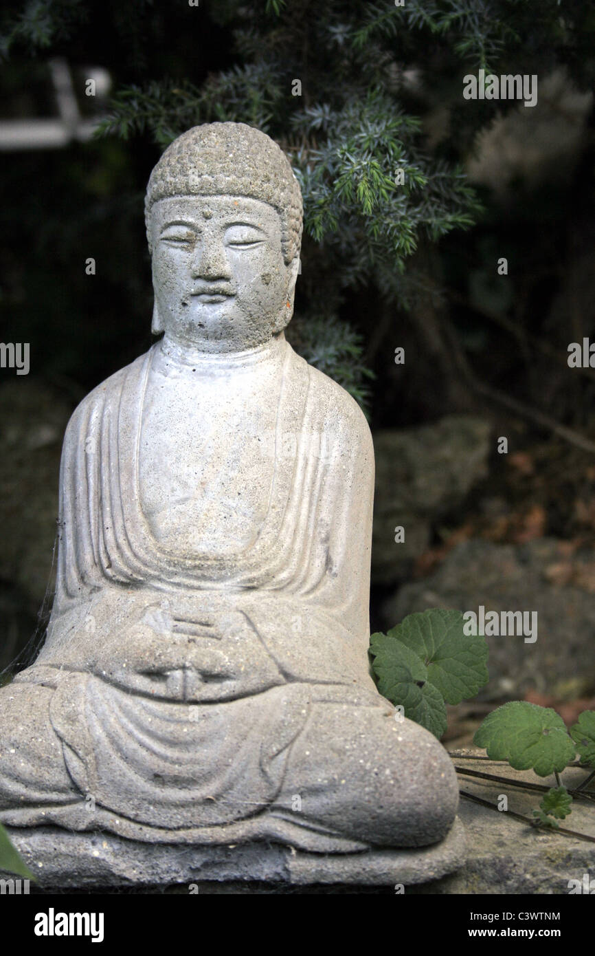 stone buddha at rest close up Stock Photo - Alamy