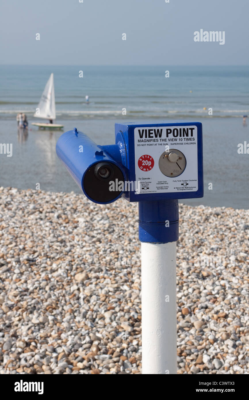 View point at Bracklesham Bay, West Sussex Stock Photo - Alamy