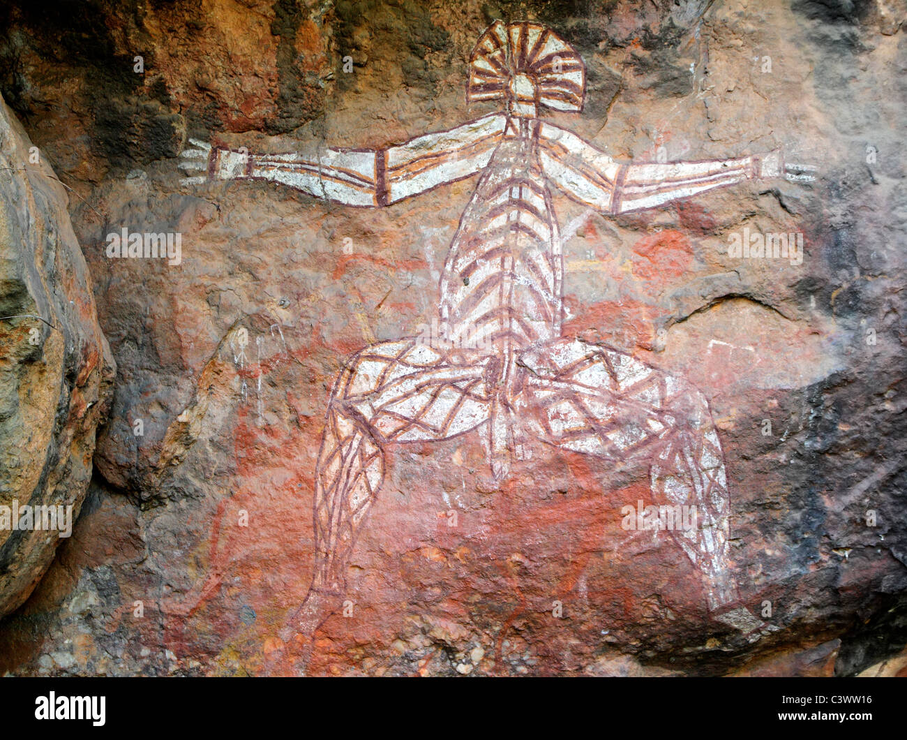 Aboriginal rock art at Nourlangie, Kakadu National Park, Northern Territory, Australia Stock ...