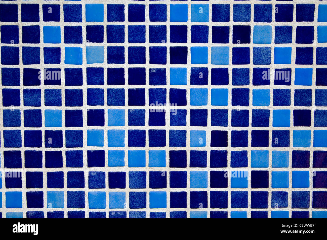 White blue tile mosaic hi-res stock photography and images - Alamy