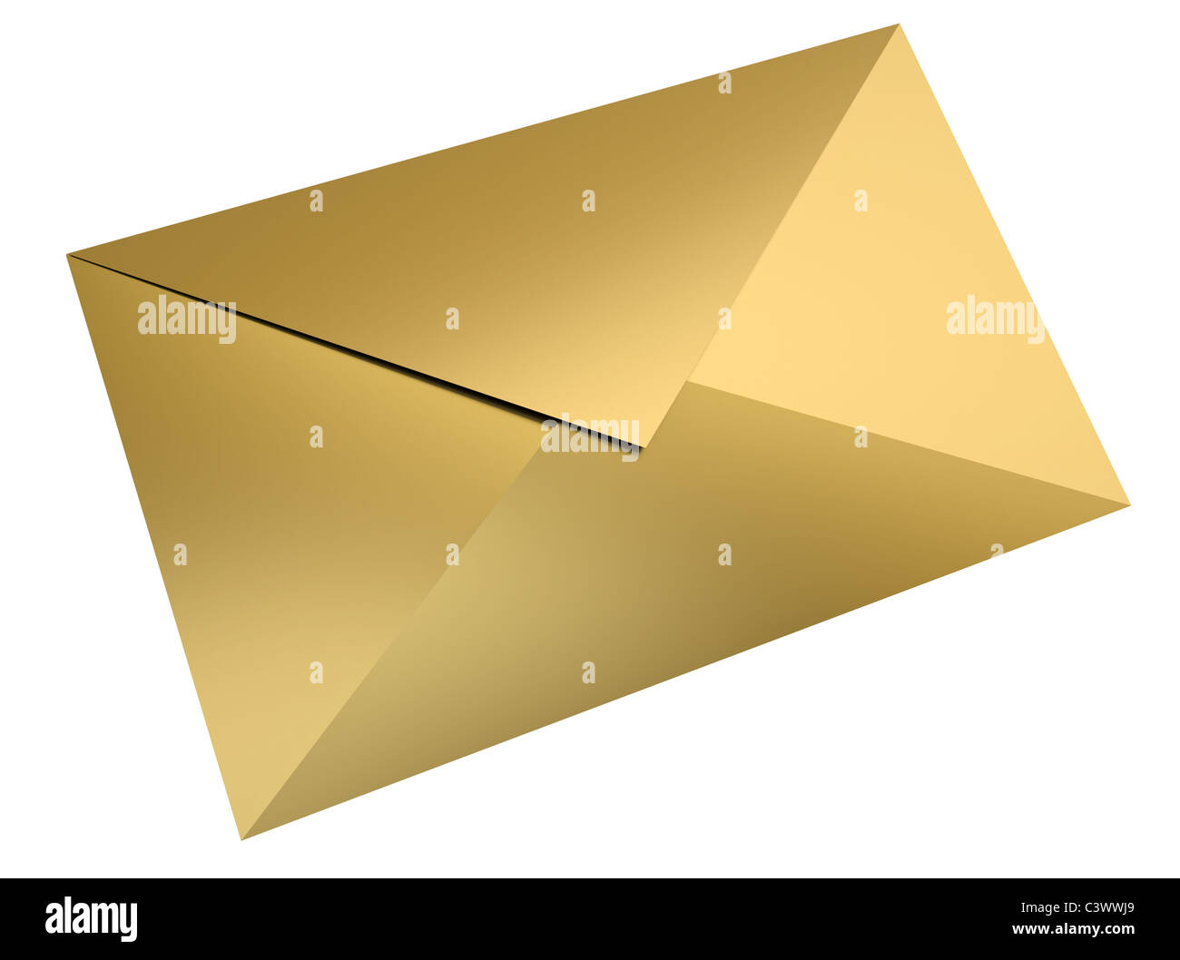 Golden envelope hi-res stock photography and images - Alamy