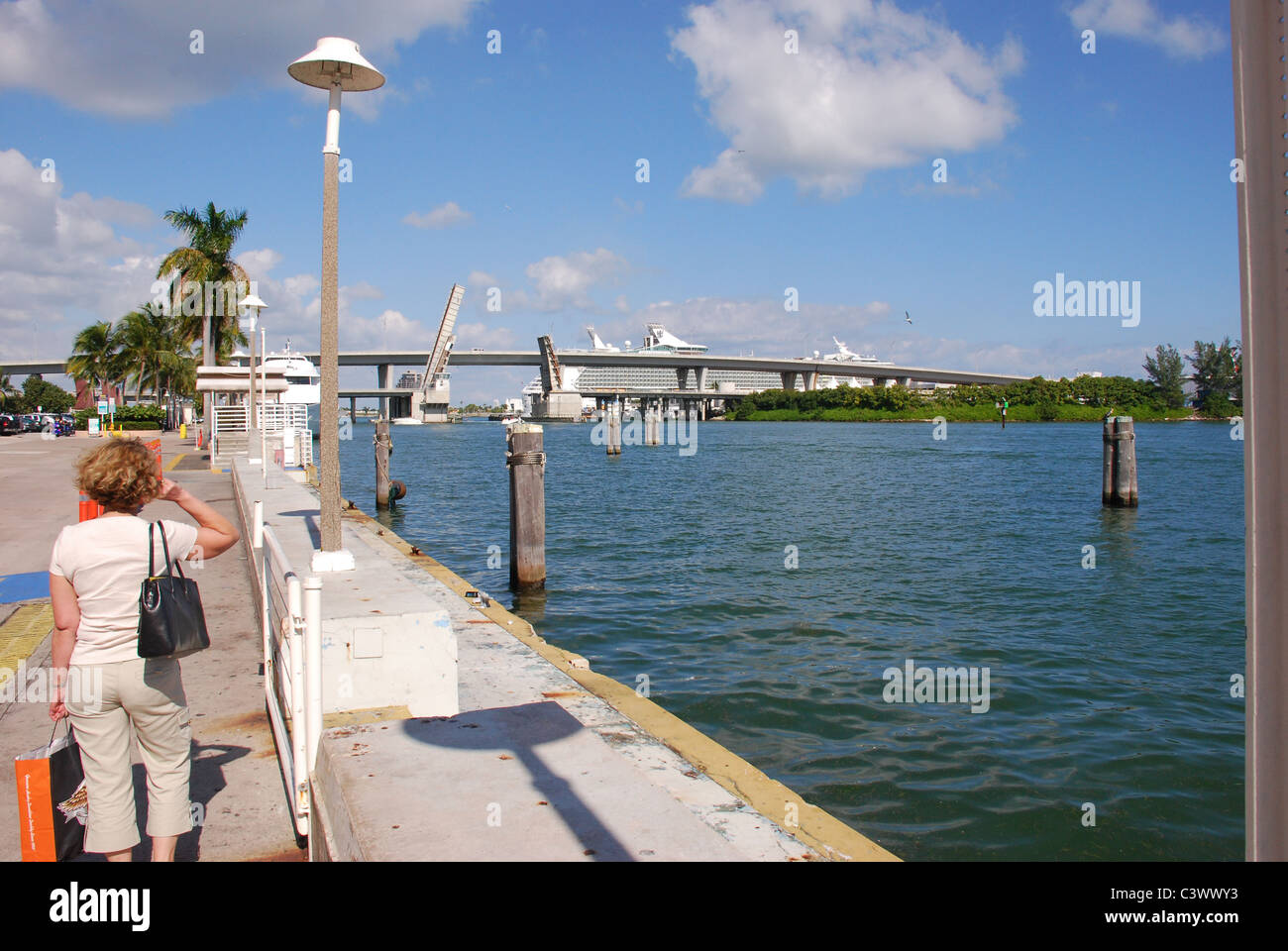 Marina area Miami Stock Photo - Alamy