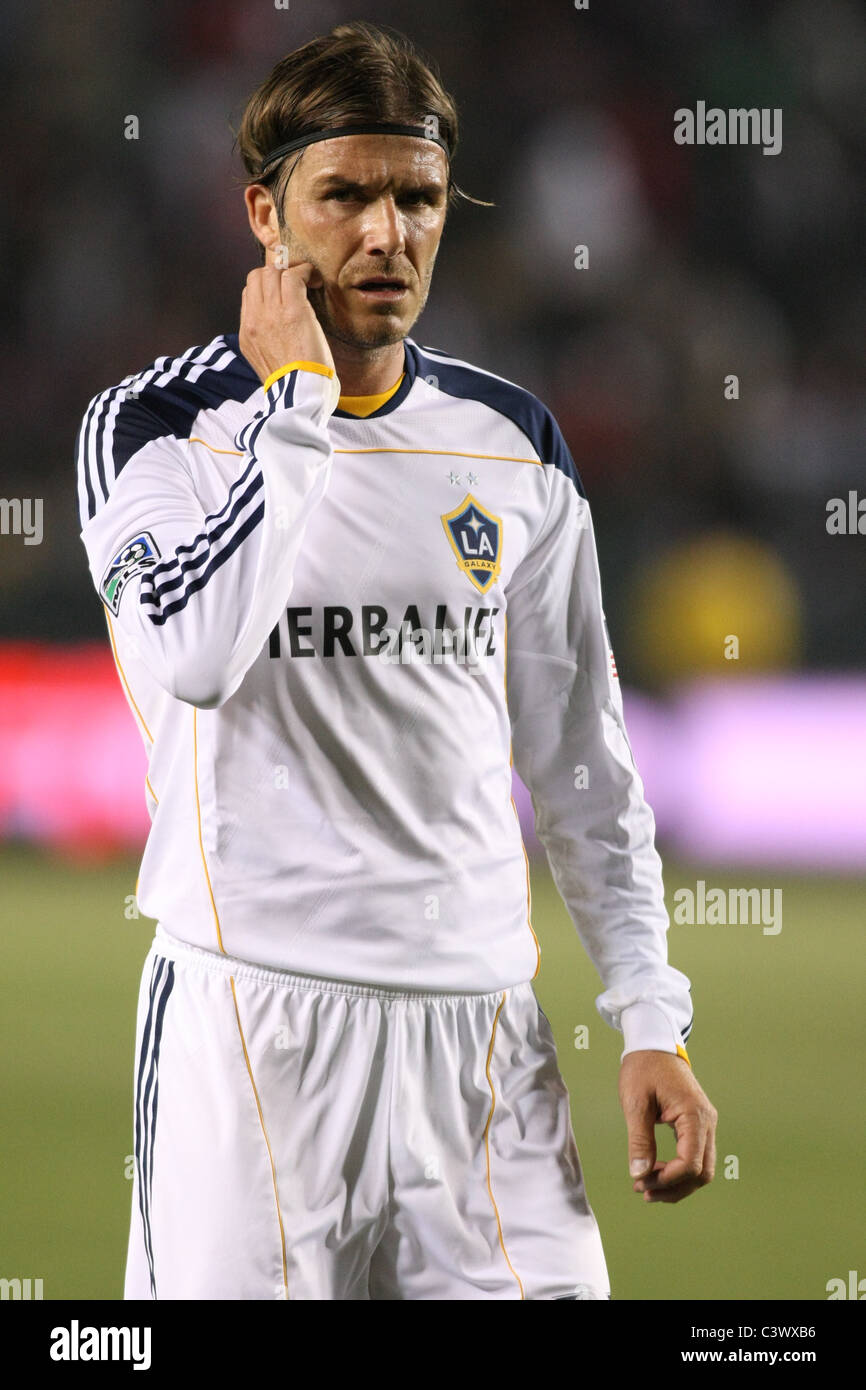 DAVID BECKHAM BECKHAMS AT CHIVAS USA V LA GALAXY MLS CARSON LOS ANGELES ...
