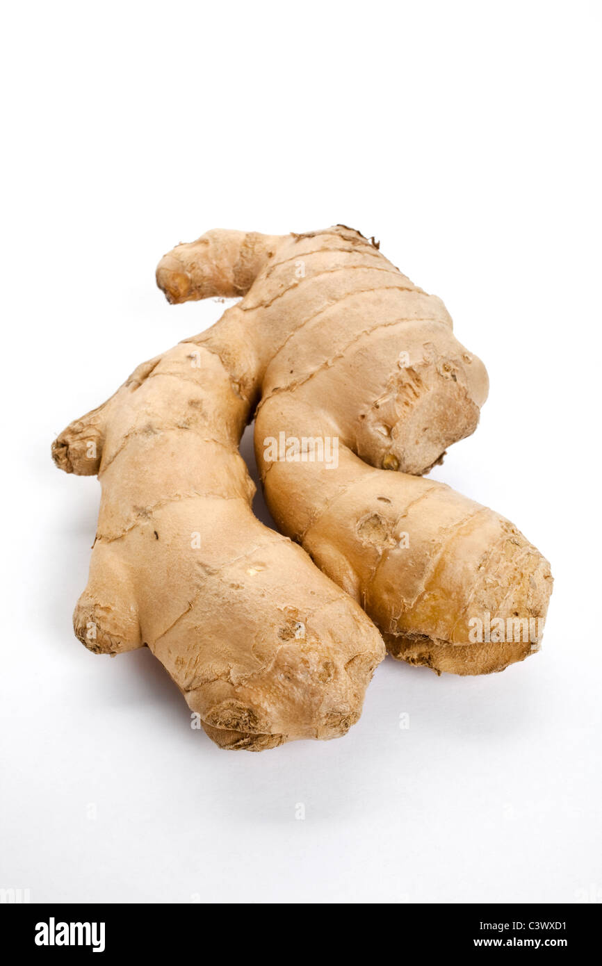 ginger with white background Stock Photo - Alamy