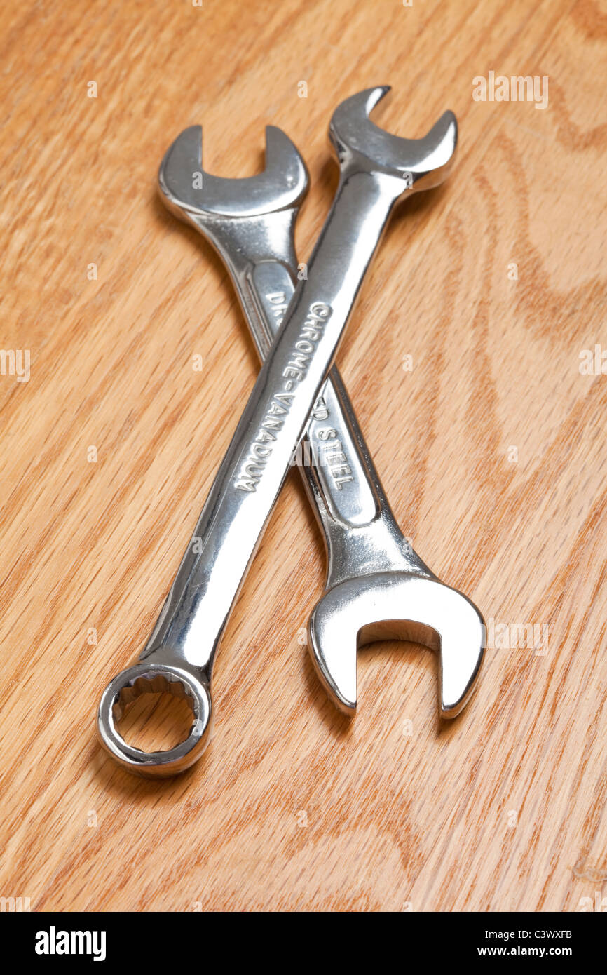 Metal Wrench close up shot Stock Photo - Alamy