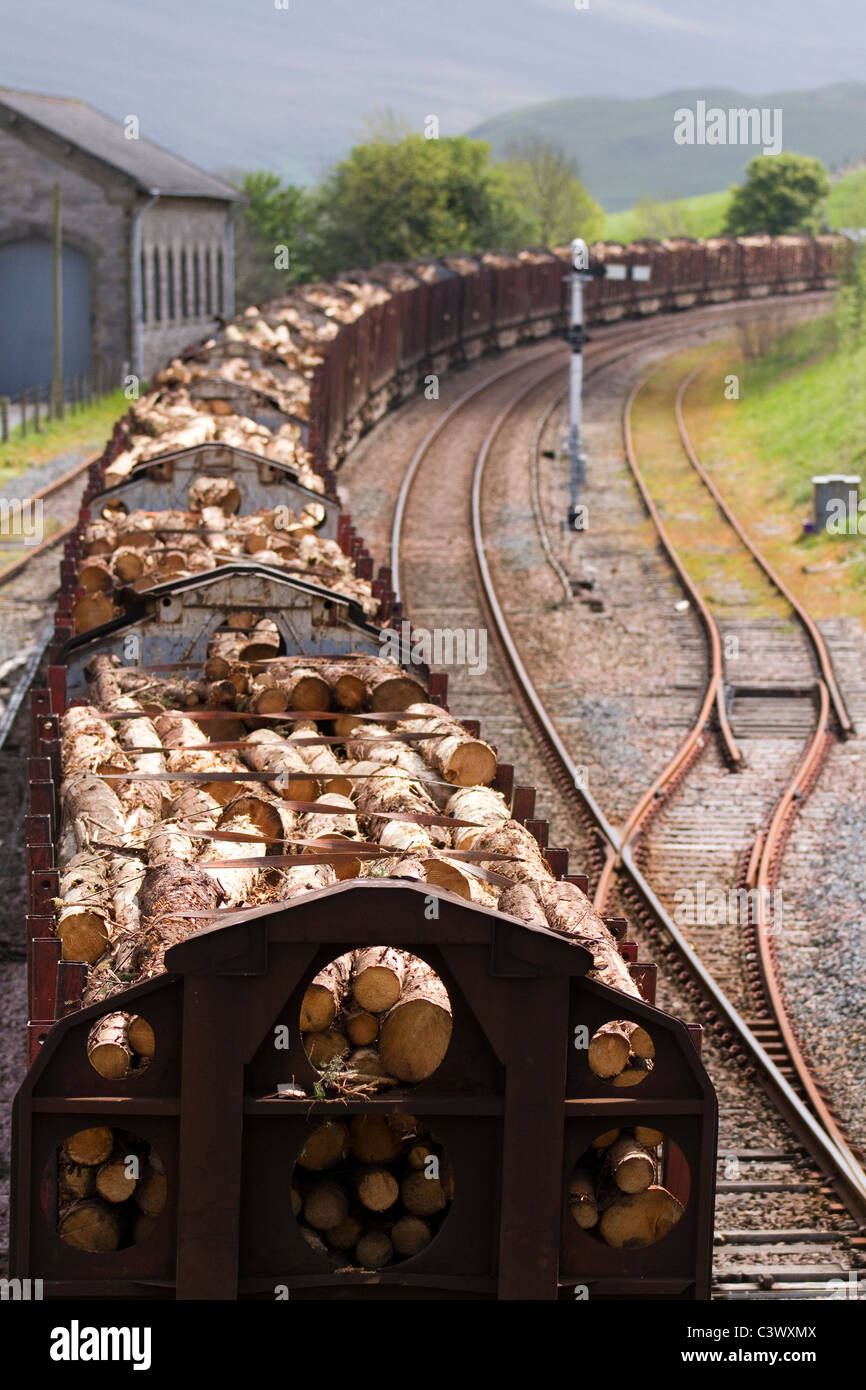 Log train hi-res stock photography and images - Alamy