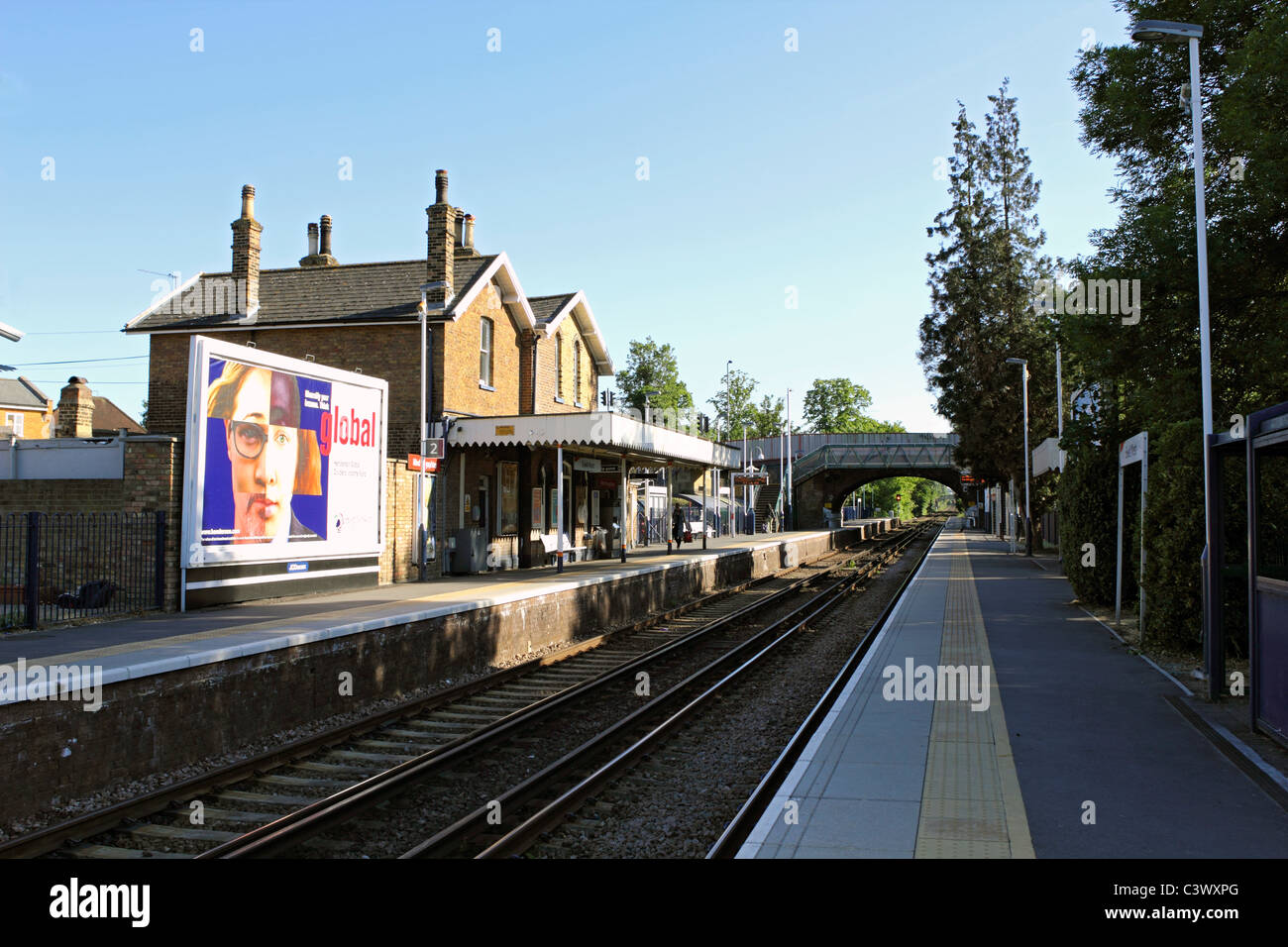 Ewell West Railway Station, Ewell, Epsom, Surrey, England UK Stock ...