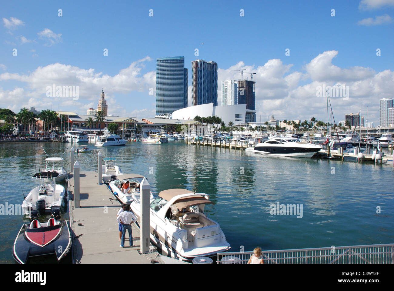 Harbour area Miami Stock Photo - Alamy