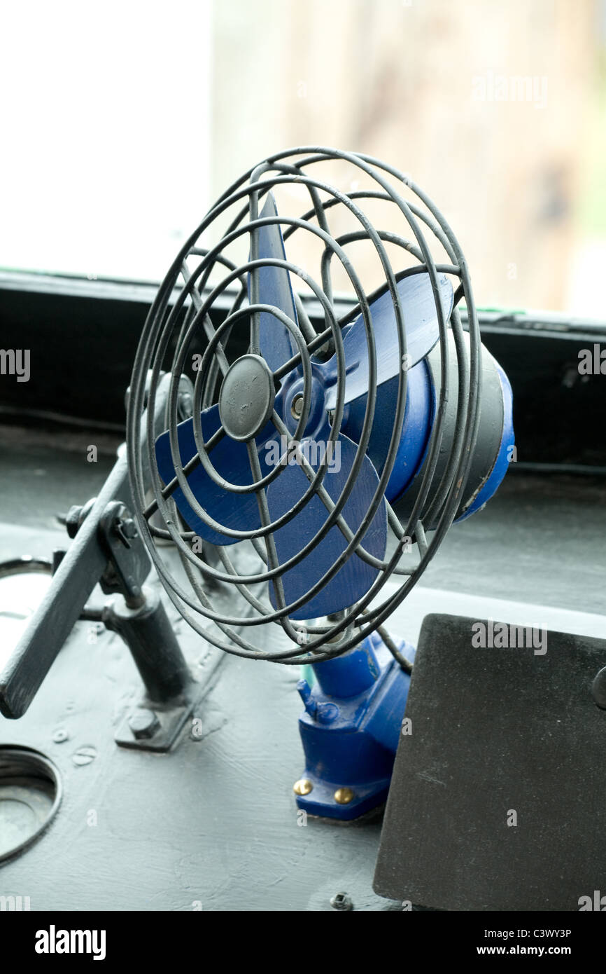 antique Electric Fan in a old bus Stock Photo - Alamy
