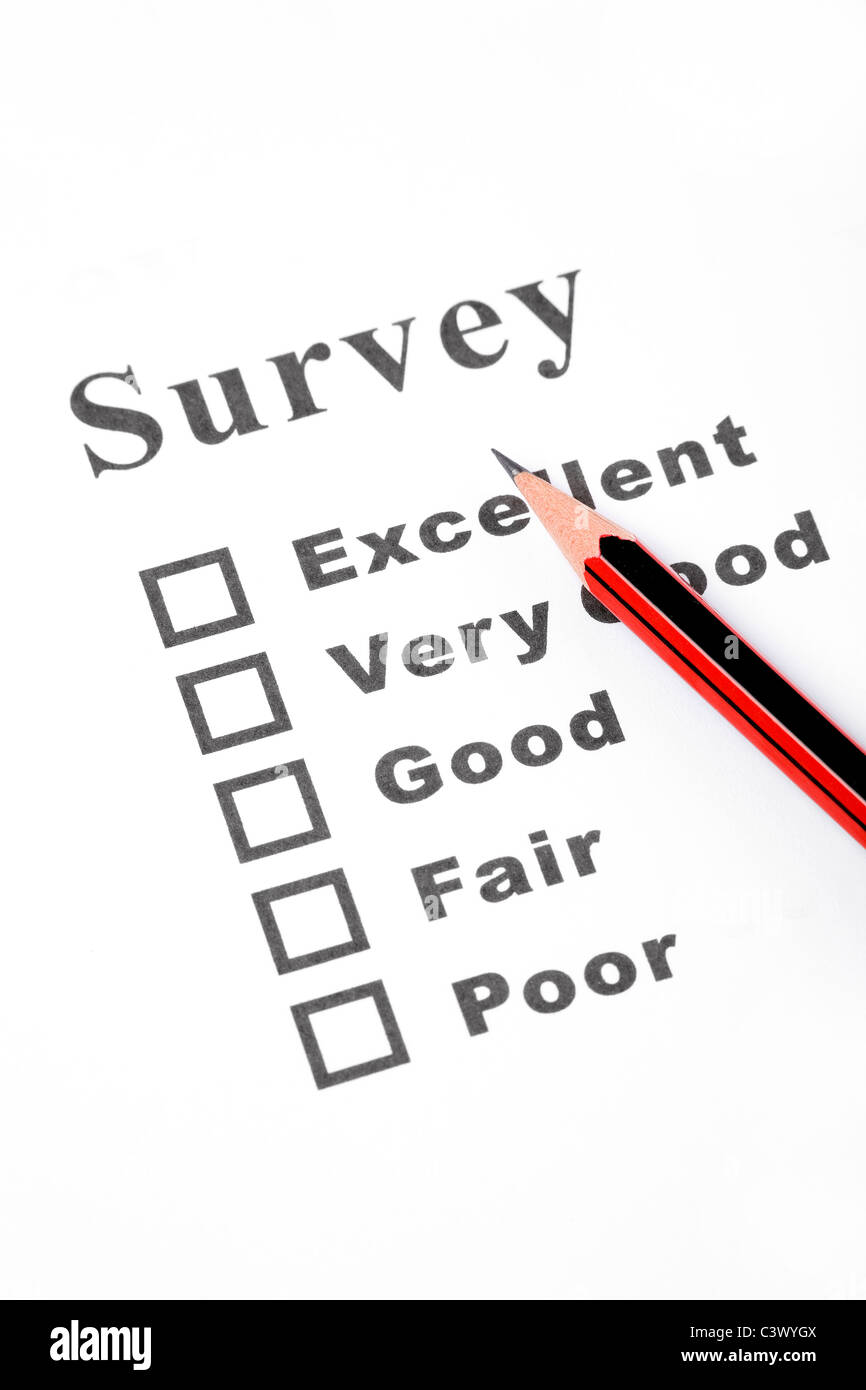 Paper survey box Cut Out Stock Images & Pictures - Alamy