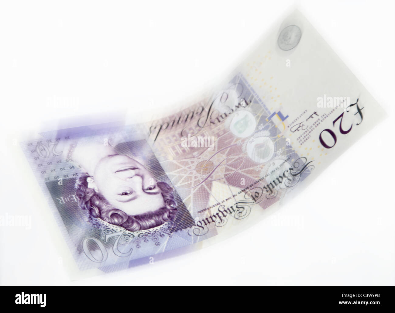 Money floating from above Stock Photo - Alamy