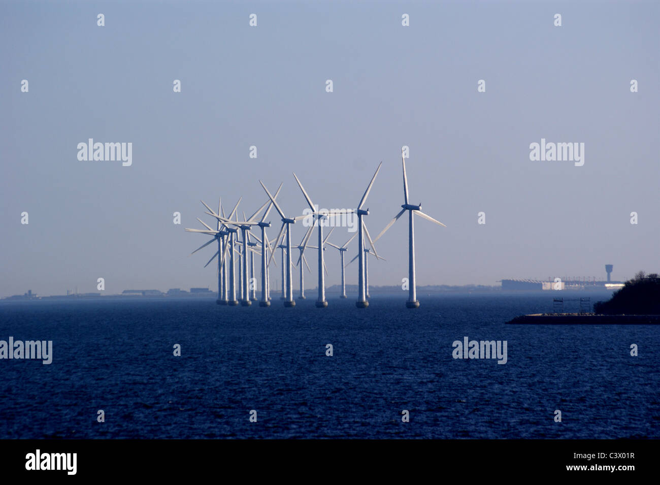 Offshore wind farm, Copenhagen, Denmark Stock Photo - Alamy