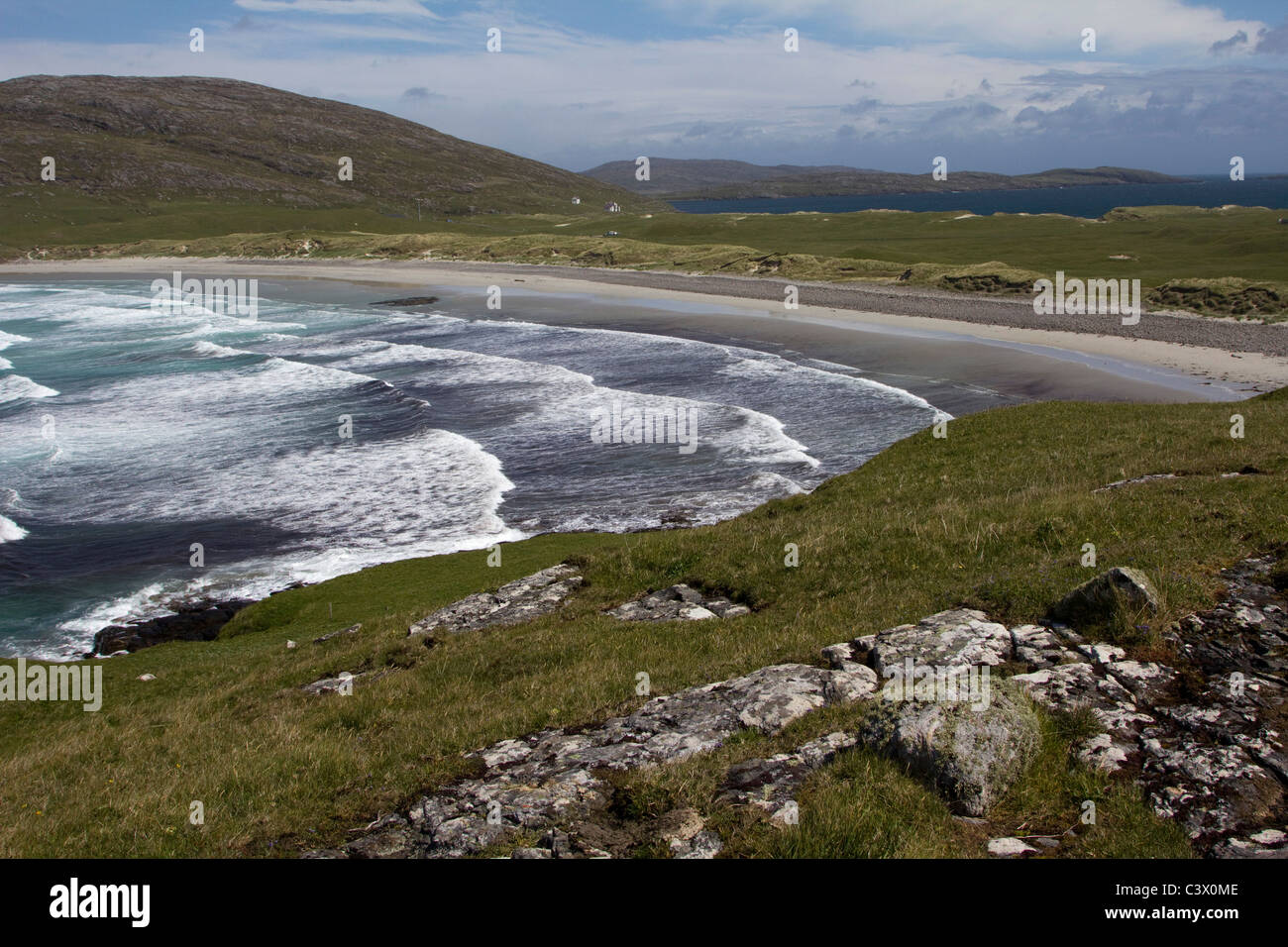 west beach isle of vatersay outer hebrides western isles scotland Stock ...