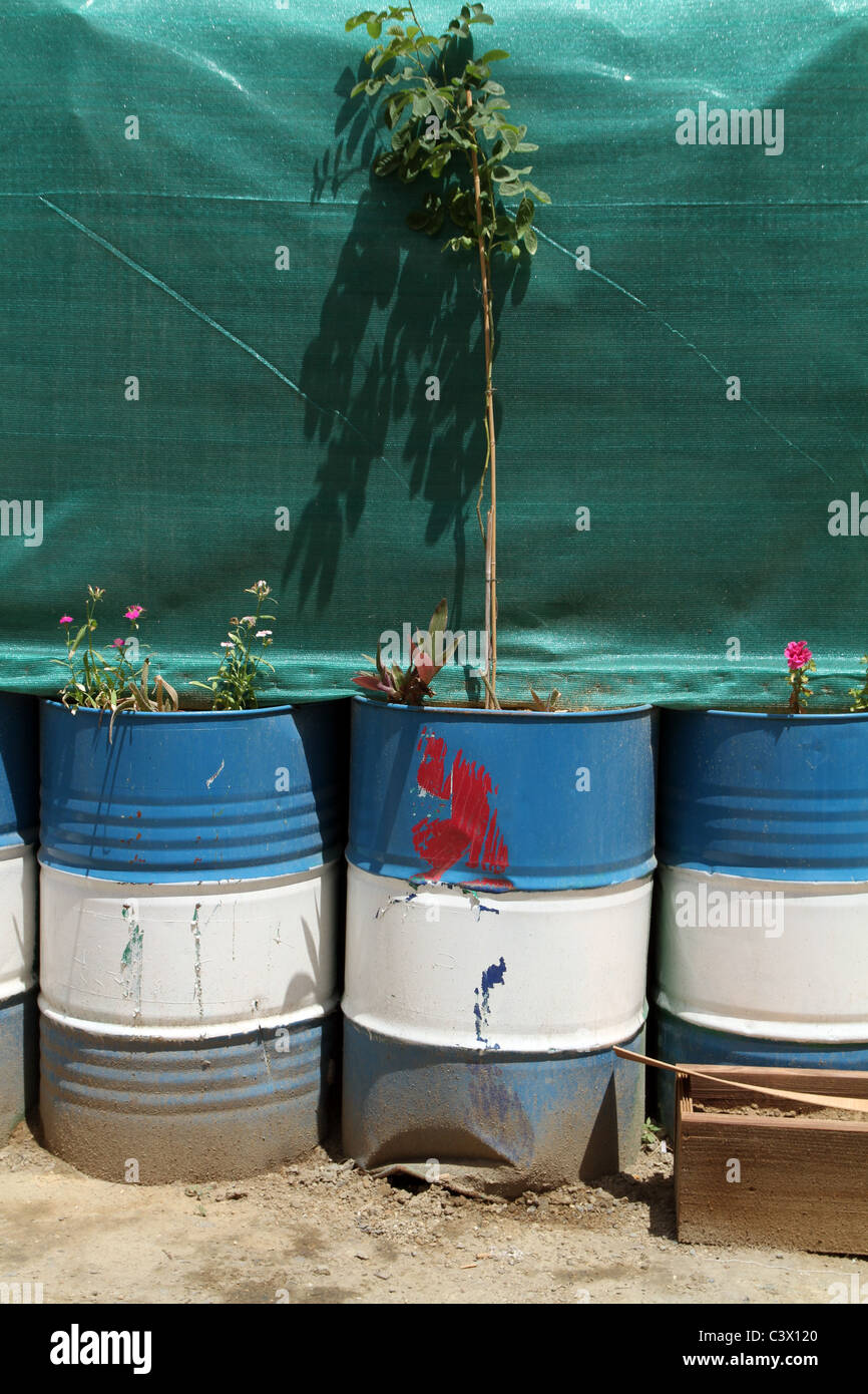 Cyprus. The Green Line in Nicosia dividing the Republic of Cyprus and ...