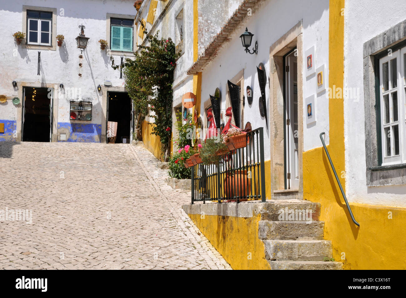 Obidos, Portugal: shops Stock Photo - Alamy