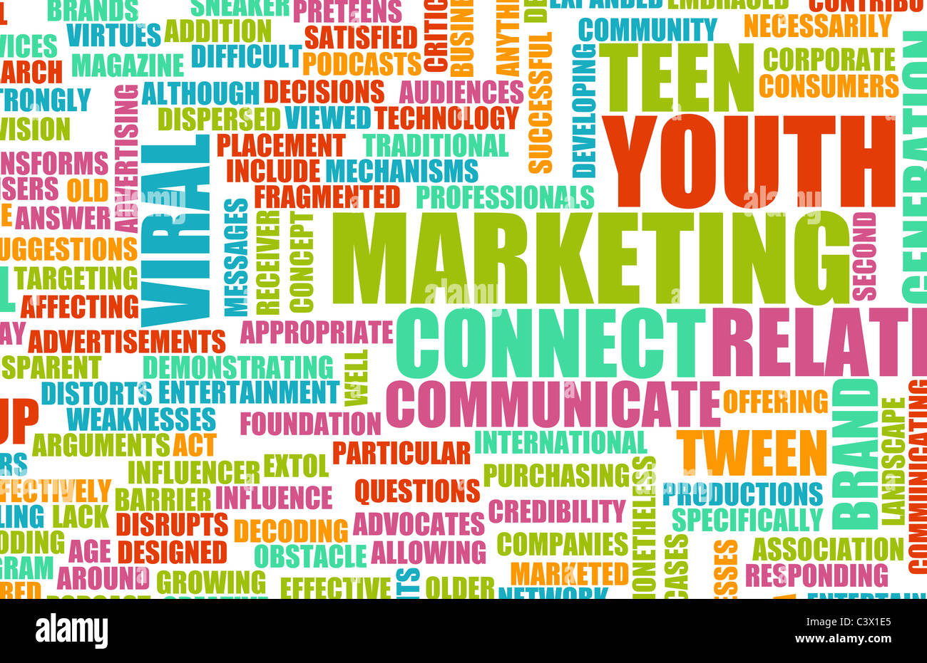 Youth Marketing for the Younger Generation Today Stock Photo - Alamy