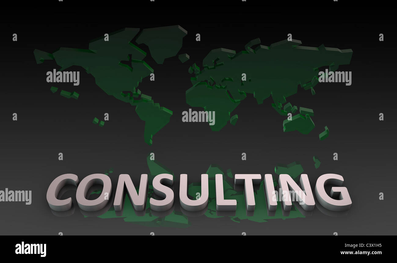 Consulting Services with World Knowledge as Art Stock Photo - Alamy