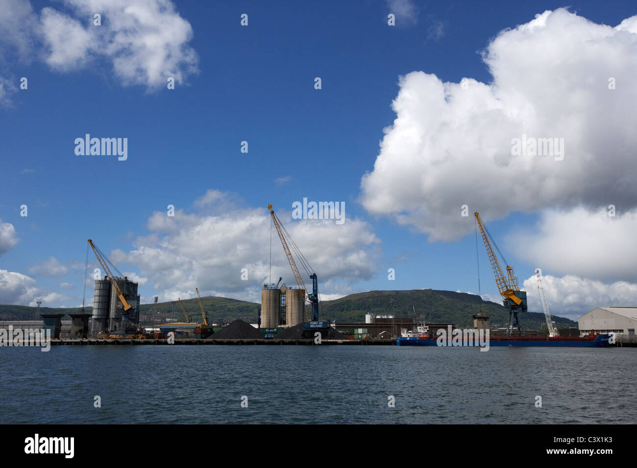 port of belfast river lagan and belfast lough as seen from titanic ...