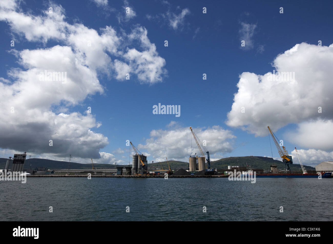 port of belfast river lagan and belfast lough as seen from titanic ...