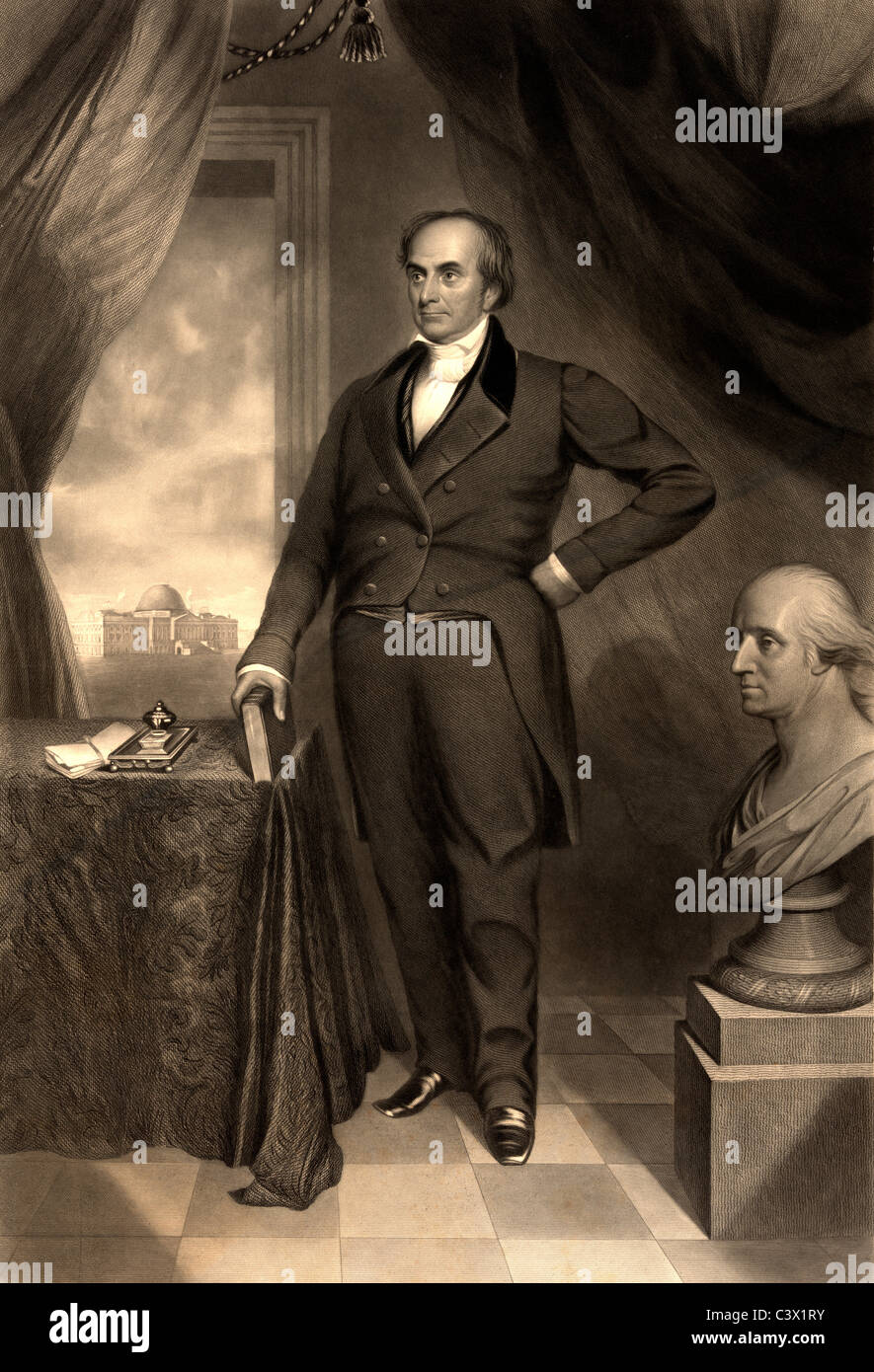 Daniel Webster - USA Senator, Secretary of State, Massachusetts with US ...