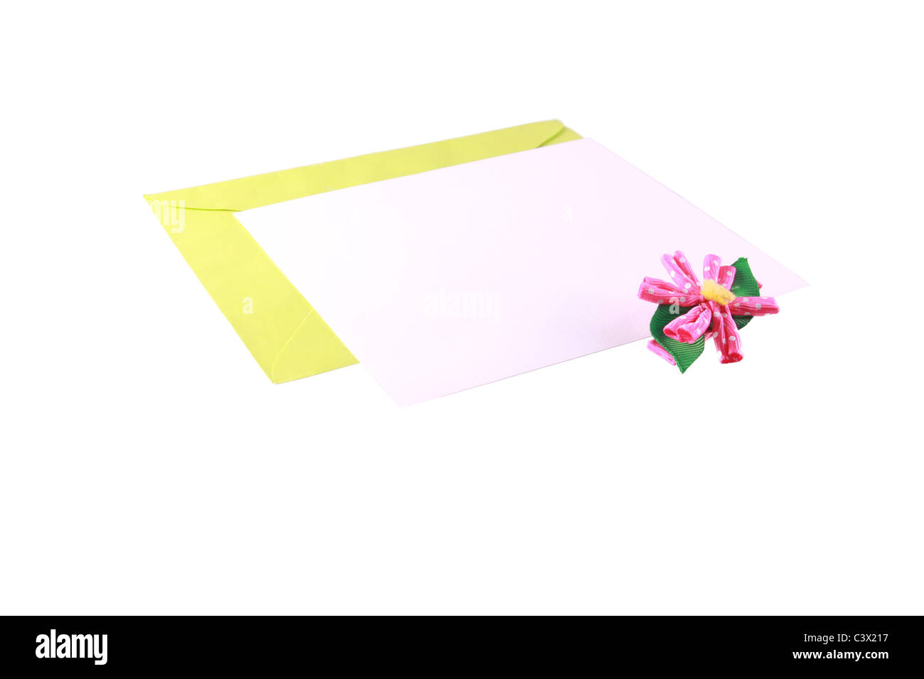 Blank Note Card and Envelope Stock Photo - Alamy