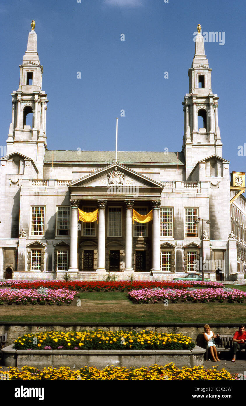 The exterior of the Civic Hall, Leeds, West Yorkshire, England Stock ...