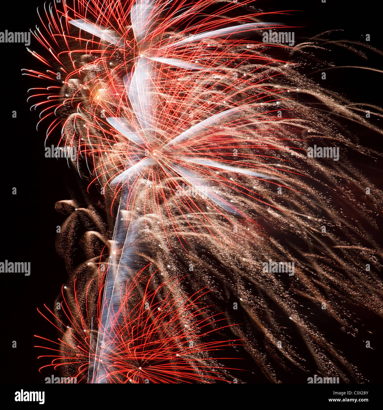 Aerial firework explosion hi-res stock photography and images - Alamy