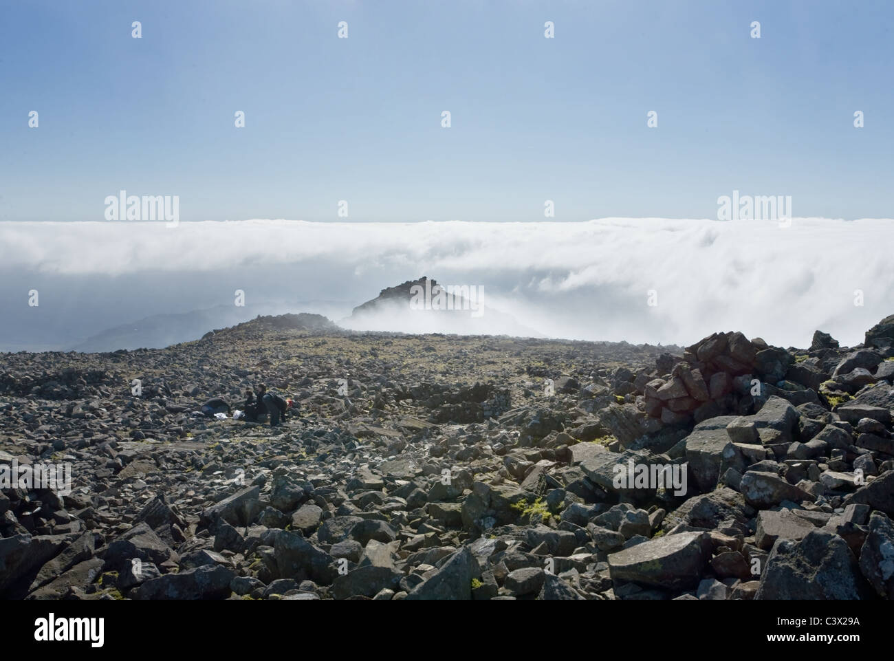 Summit of Scafell, Lake District Stock Photo - Alamy