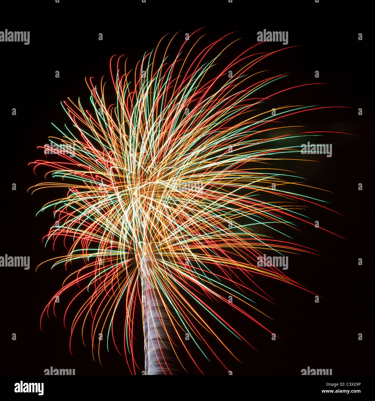 Aerial firework explosion hi-res stock photography and images - Alamy