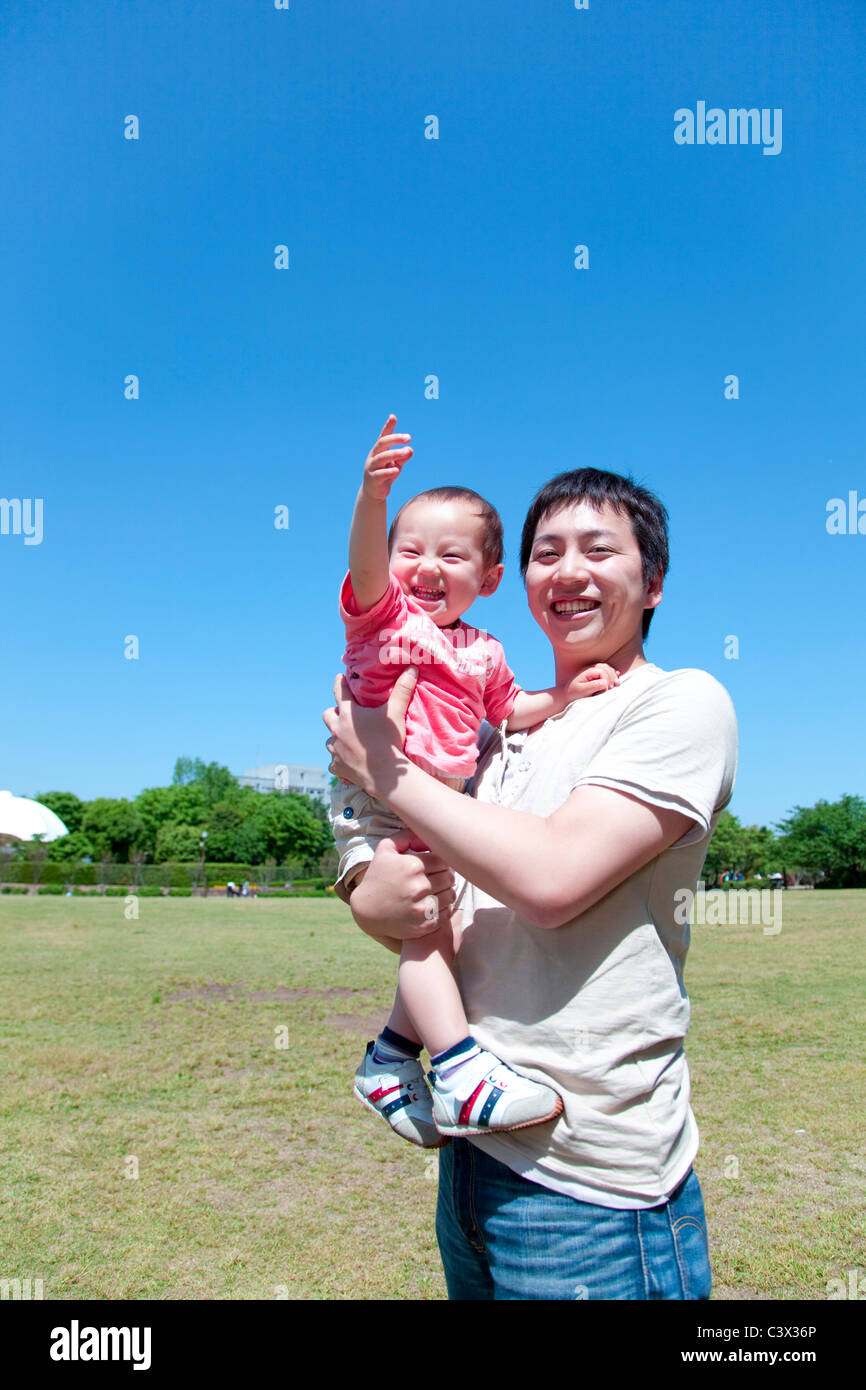 Father and Baby Boy Stock Photo - Alamy