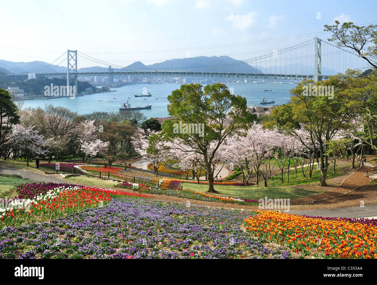 Kanmonkyo Bridge Seen From Park Stock Photo - Alamy